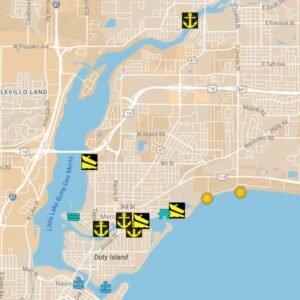 Wisconsin Boating Maps | Lake Winnebago & Green Bay | WiParty