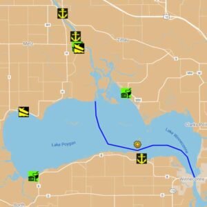 Wisconsin Boating Maps | Lake Winnebago & Green Bay | WiParty
